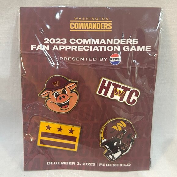 Washington Commanders | Accessories | Washington Commanders 4 Pin Set ...